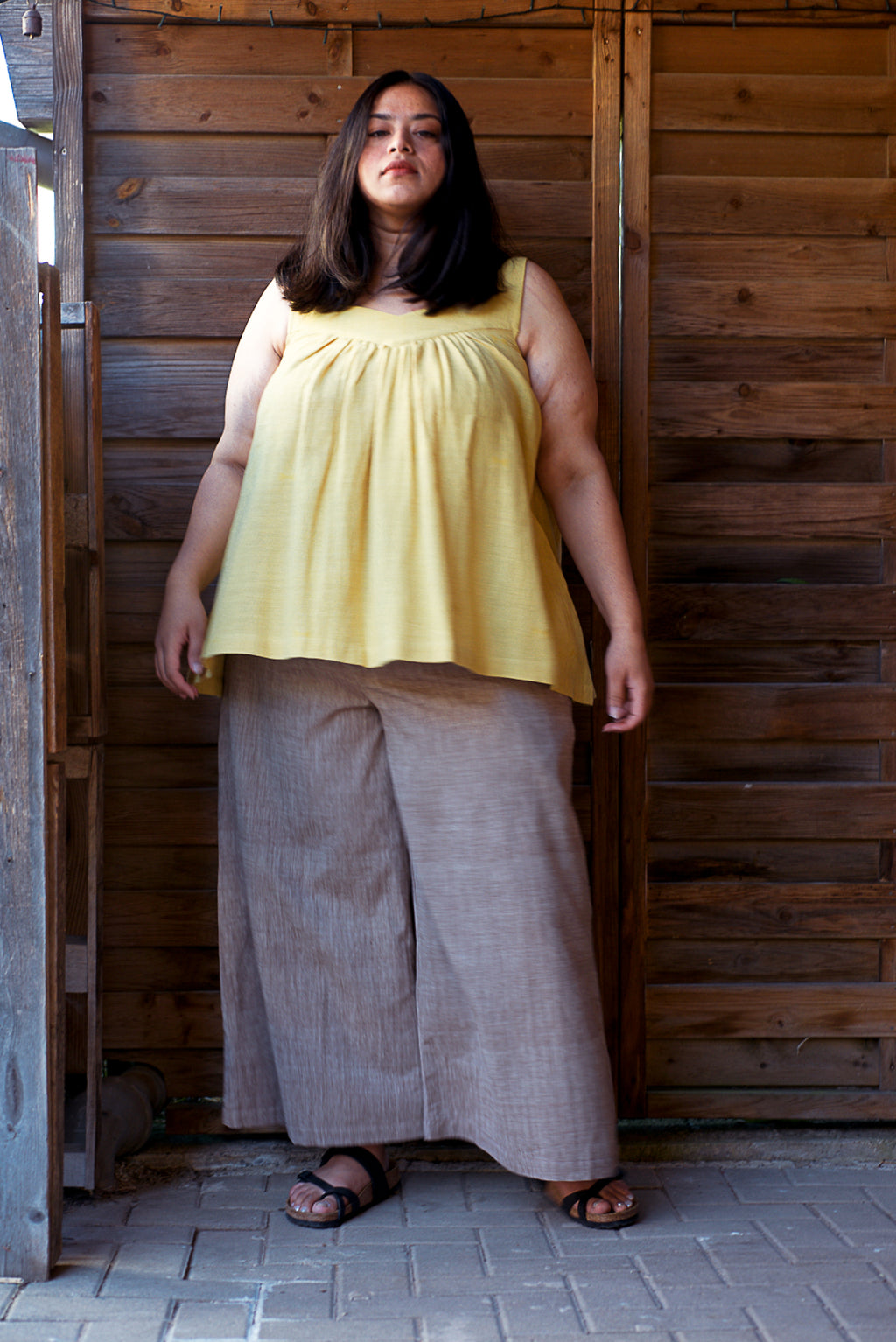 Float Tank - Handwoven Kala Cotton - Mustard – Rani & Reine